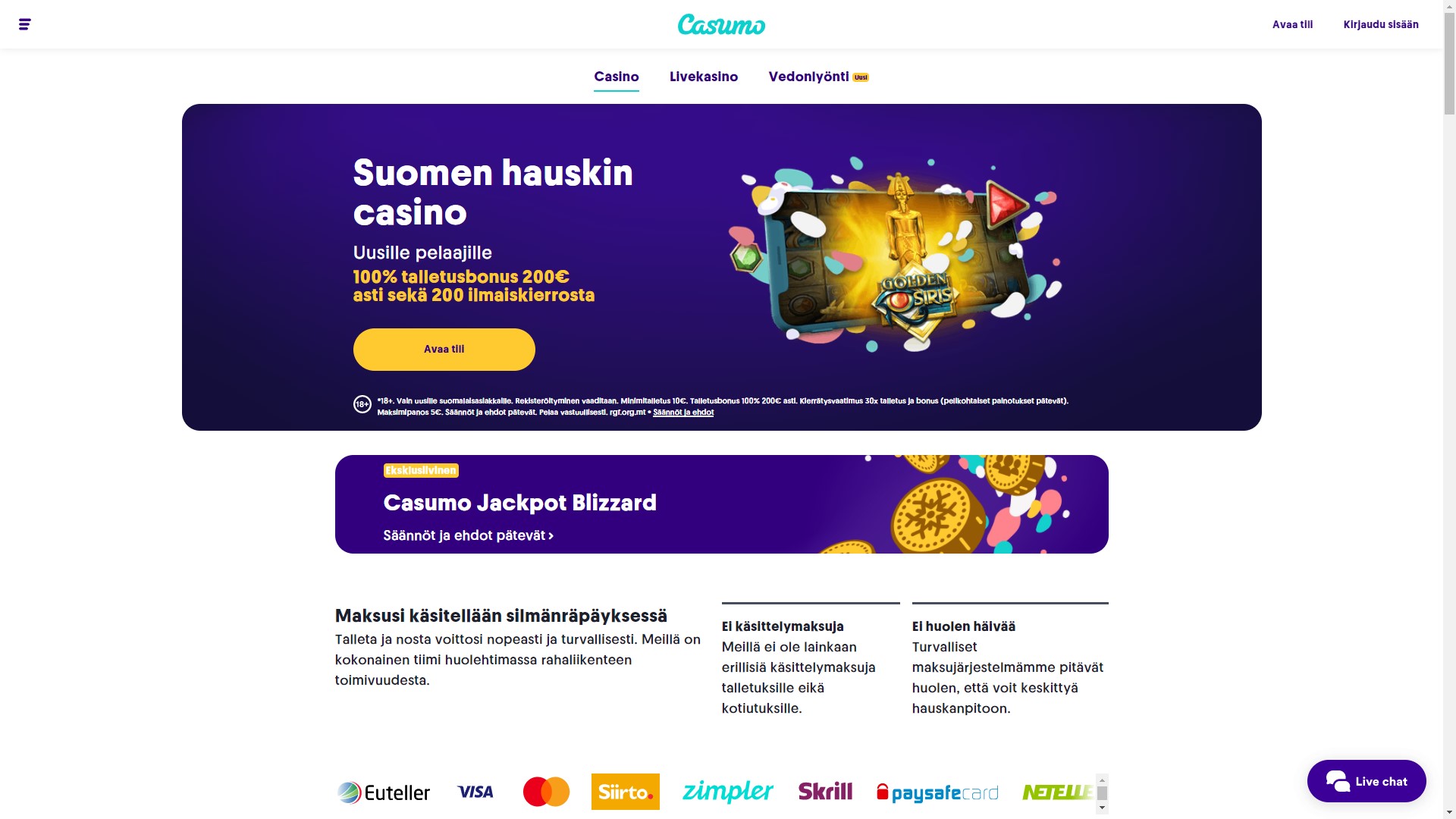 Casumo Kokemuksia - Minimum Deposit Casinos