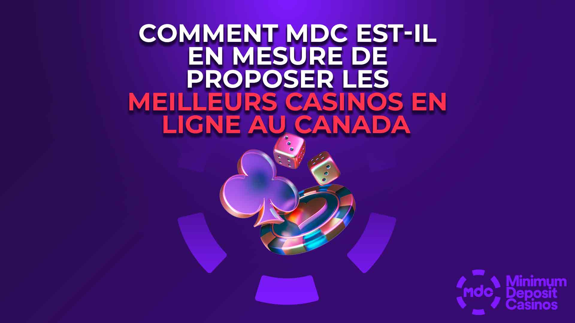 Découvrir les meilleurs casinos canadiens en ligne avec MDC