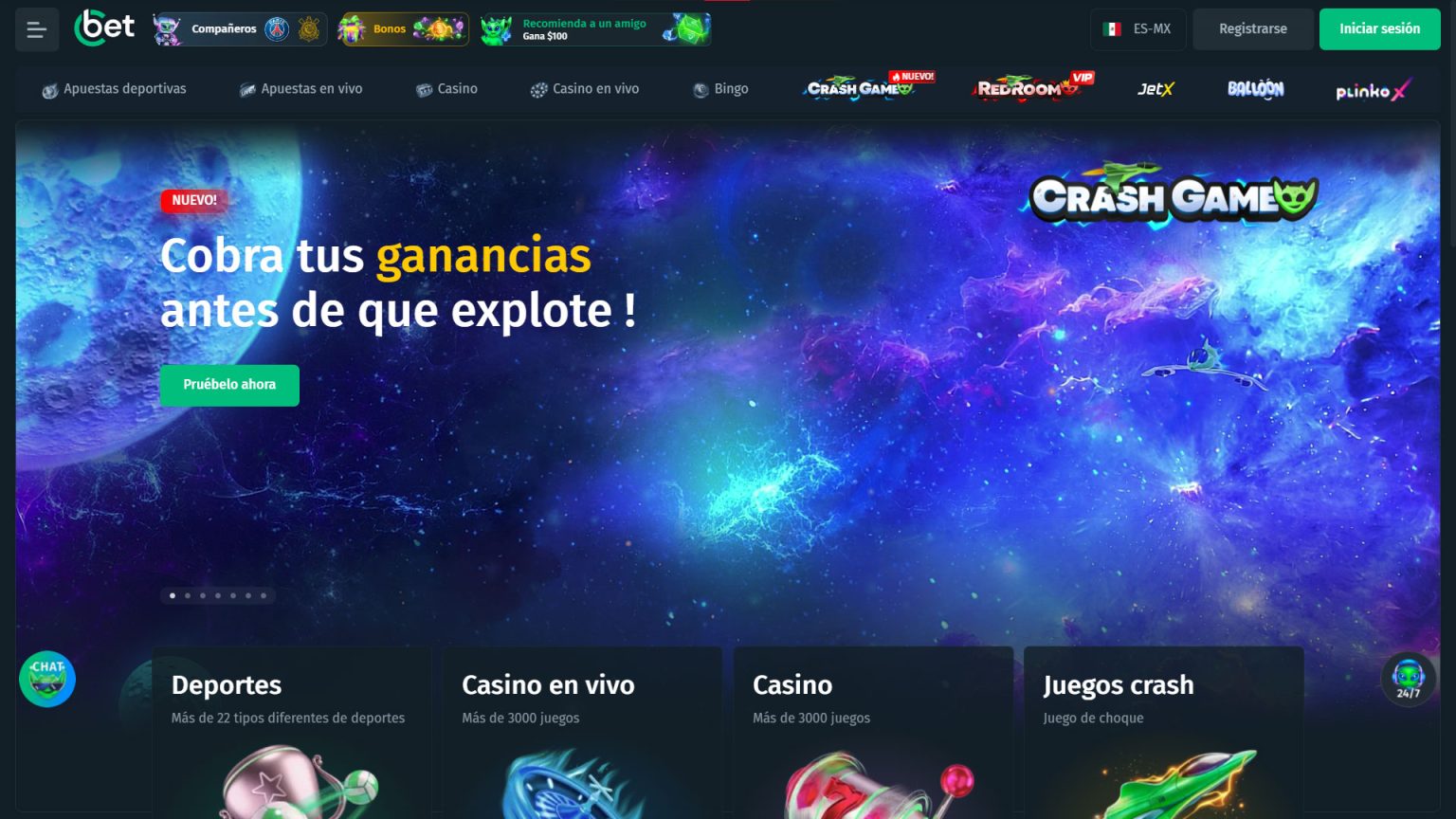 Reseña del casino Cbet – Bonificación del 100% hasta $/€500