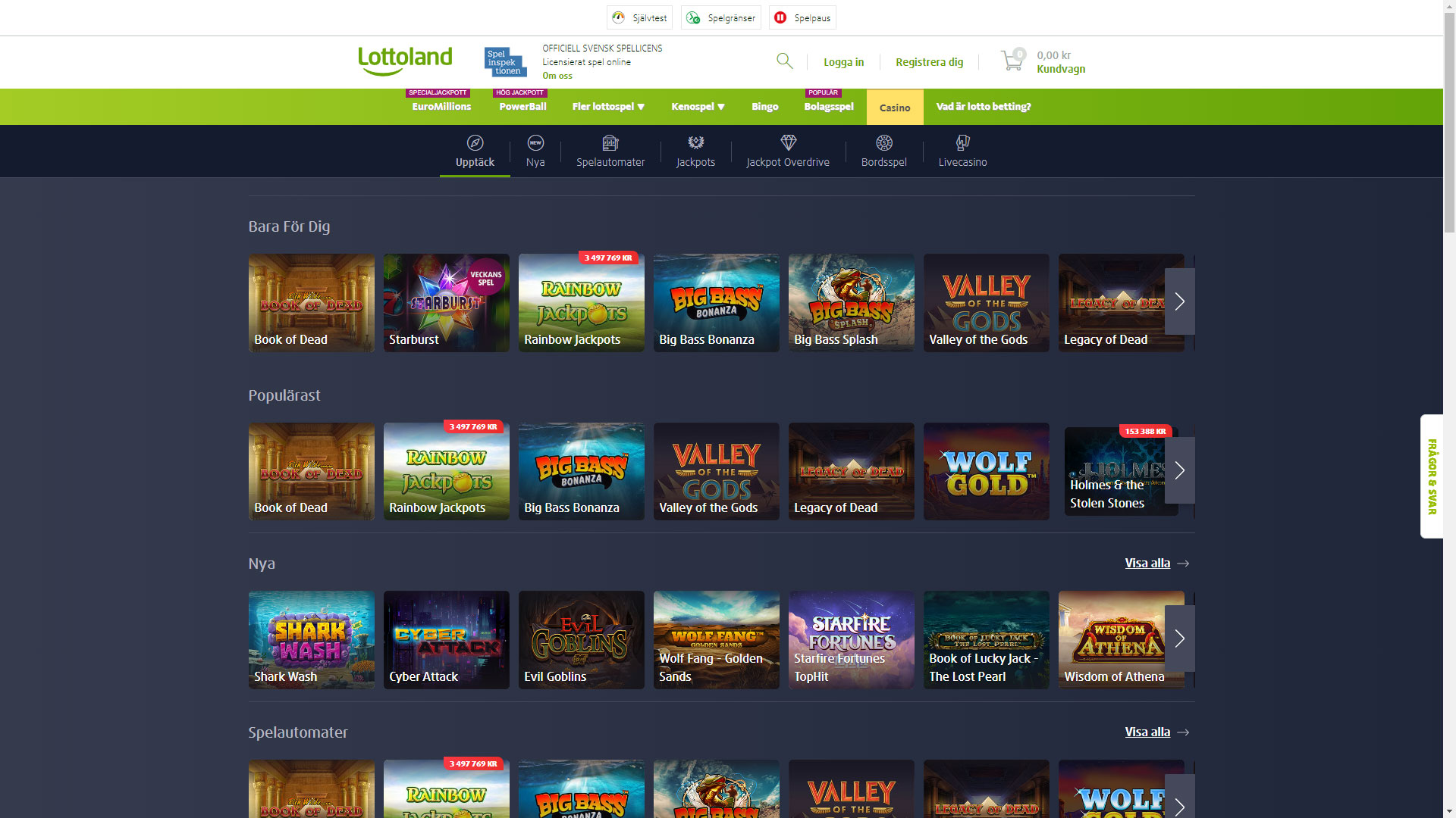 Lottoland.se casinorecension | Bästa svenska casinon