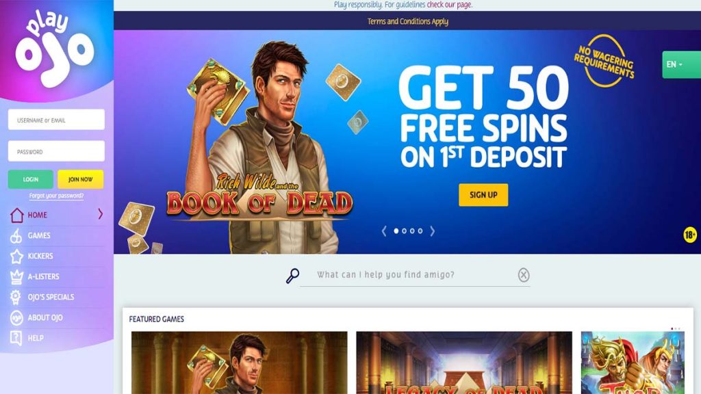 PlayOJO Bonus Spins Review- Minimum Deposit Casinos