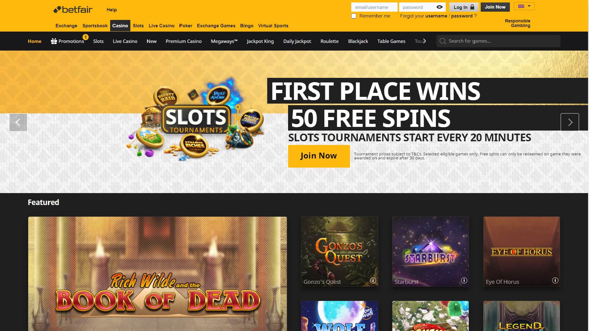 Betfair Casino Review – Claim 50 No Deposit Free Spins