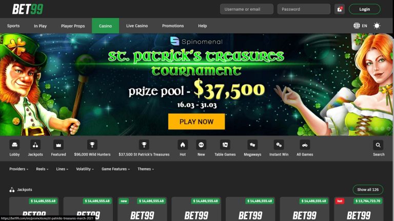 Bet99 Casino Review - Choose from a Casino, Sports and Live Casino ...