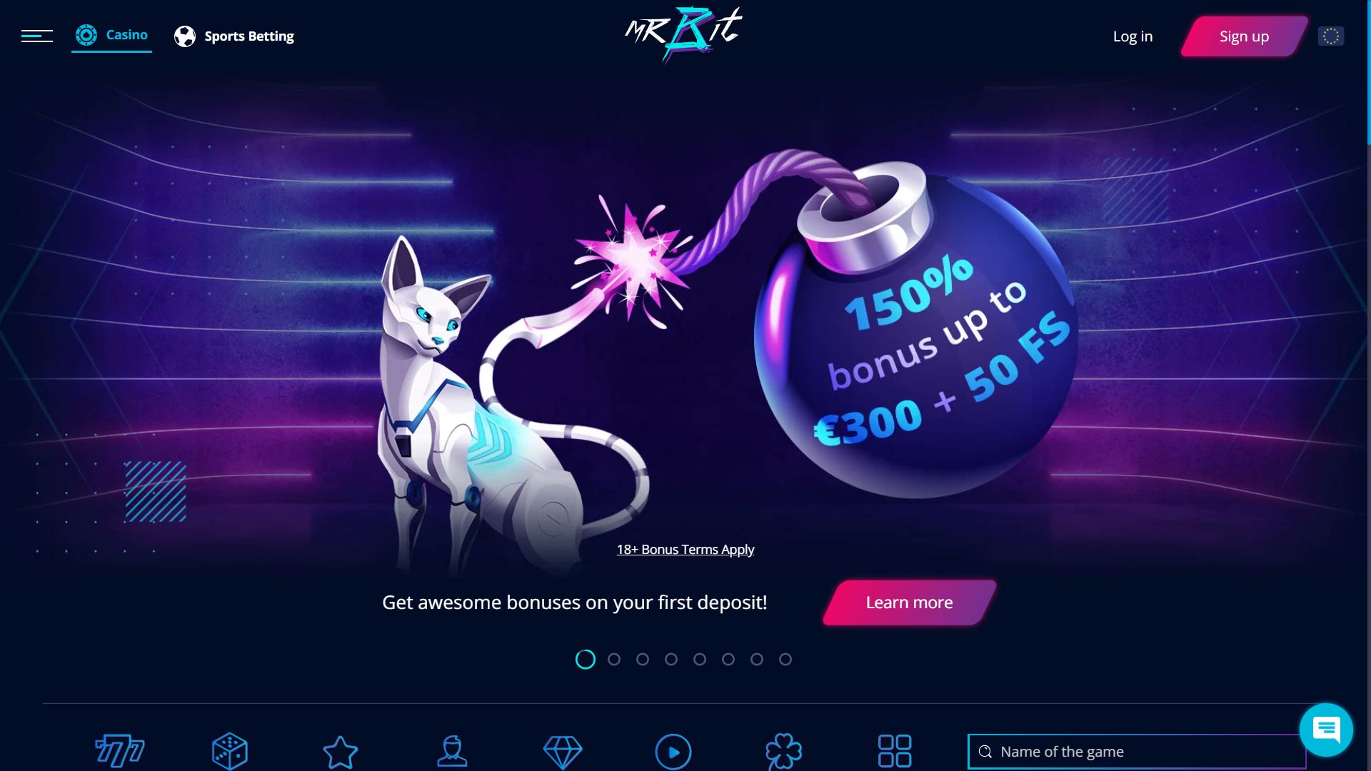 Mr Bit review 2024 – 150% match bonus up to $/€300 and 50 Free Spins