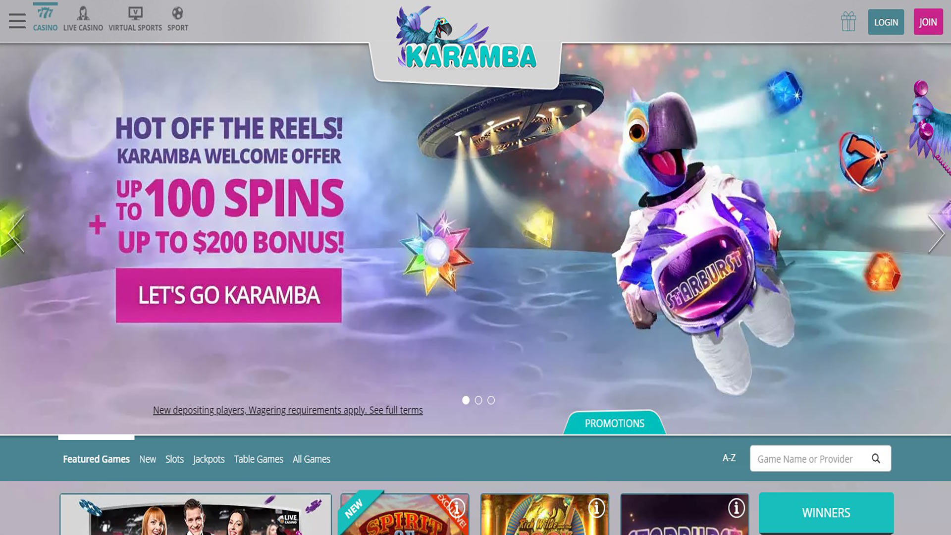 Karamba Casino Review - Minimum Deposit Casinos