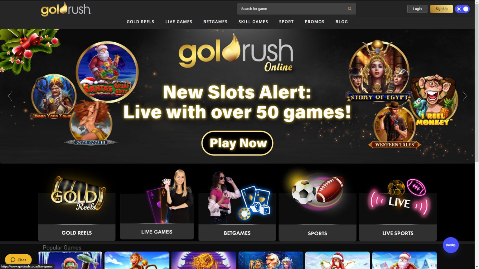 Goldrush South Africa Review - 100% deposit bonus of up to R2000 + 30 ...