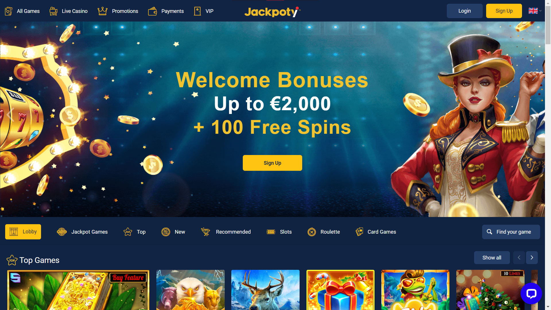 Jackpoty Casino Review 2024 - Get Ready to enjoy over 2,000 games at ...