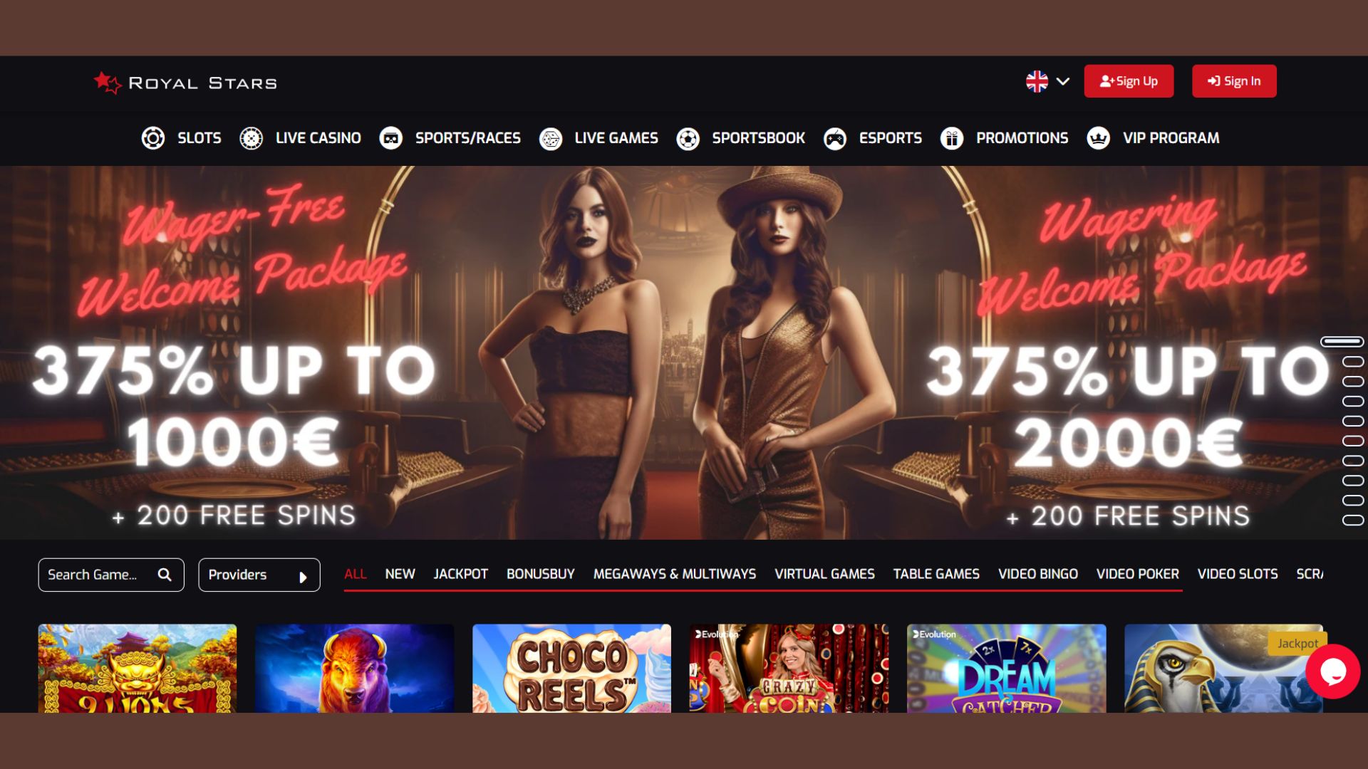 Royal Stars Casino Review | Get a 375% Bonus and Free Spins