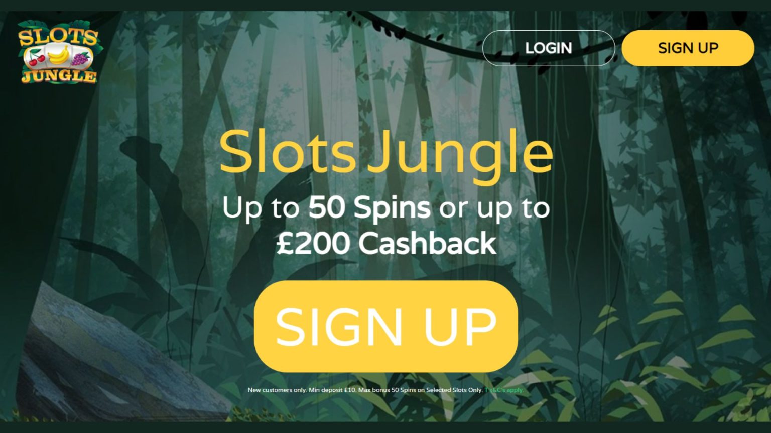 Slots Jungle Casino – Welcome package up to £500 plus bonus spins