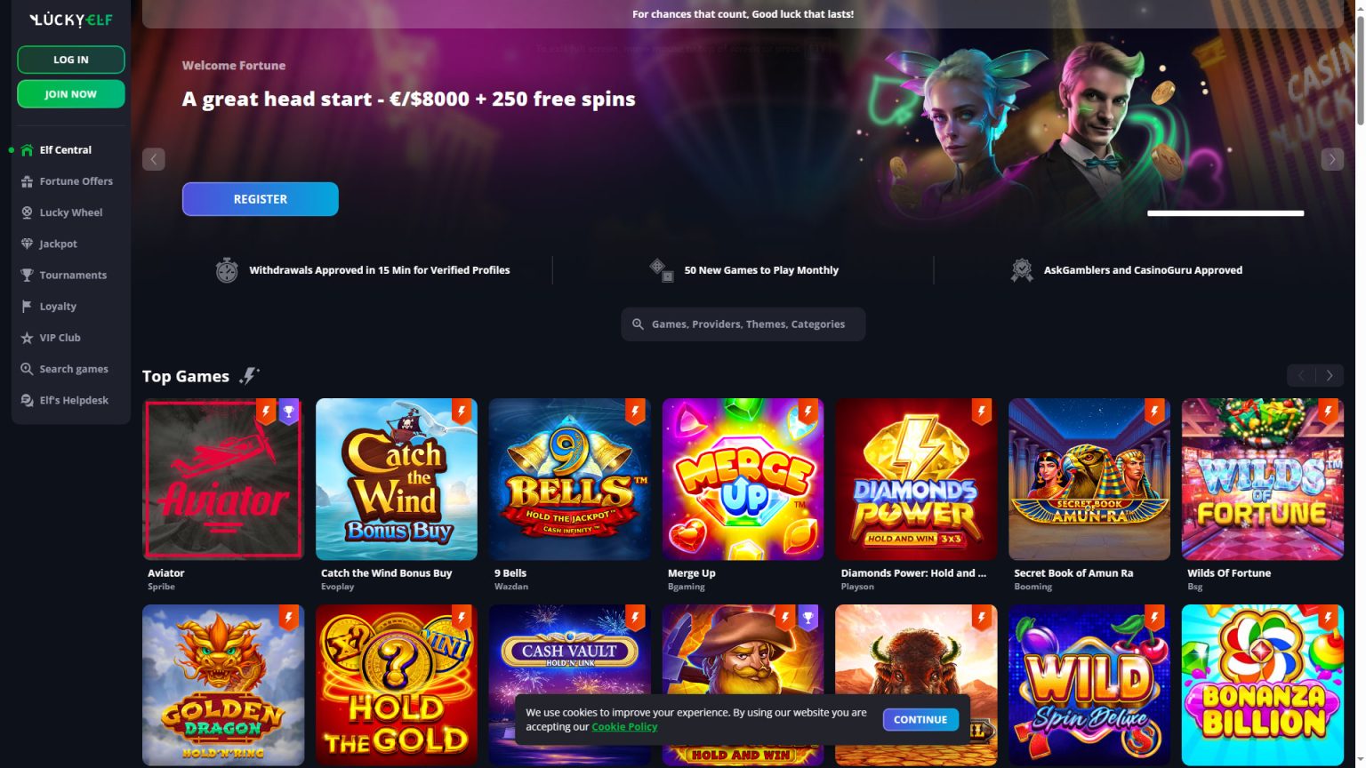 LuckyElf Casino Review - Minimum Deposit Casinos